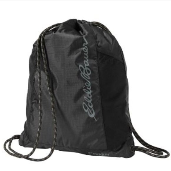 Eddie Bauer | Other | Eddie Bauer Stowaway String Pack Black Packable ...